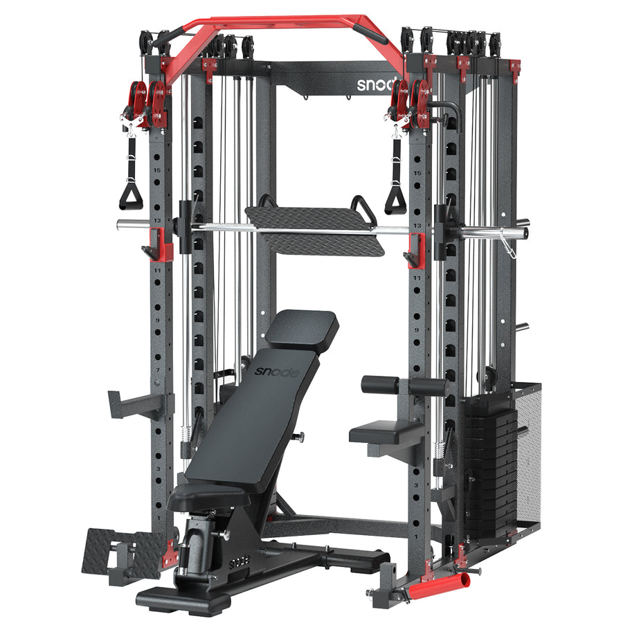 Snode Home Gym Smith Machine - ALL10 Pro with 350LB Stack