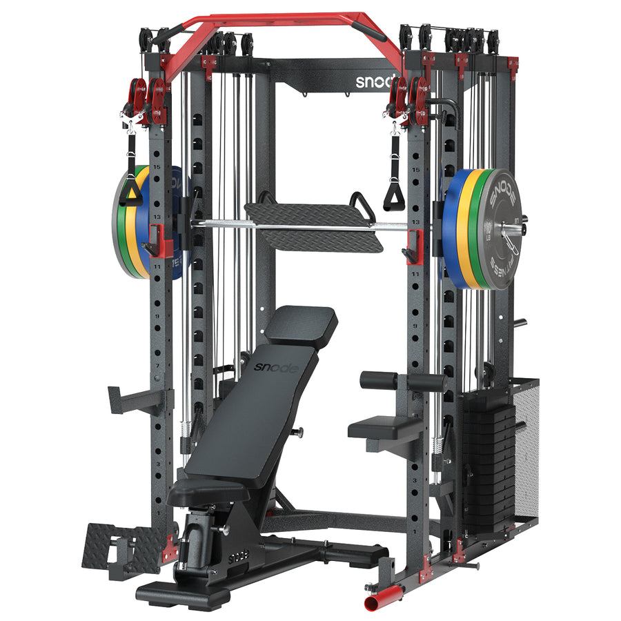 Snode Home Gym Smith Machine - ALL10 Pro with 350LB Stack