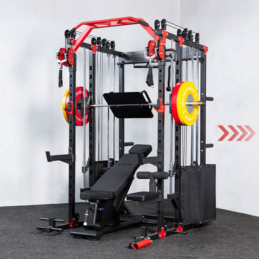 Snode Home Gym Smith Machine - ALL10 Pro with 350LB Stack