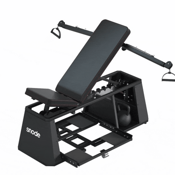 Snode 4-in-1 Adjustable Storage Bench with Cable Crossover – Snode Fitness
