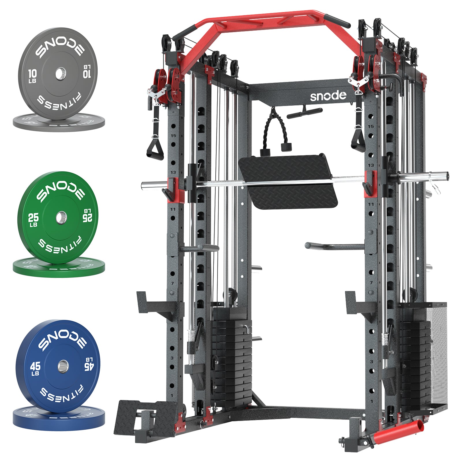 Snode Home Gym Smith Machine - ALL10 Pro with 350LB Stack