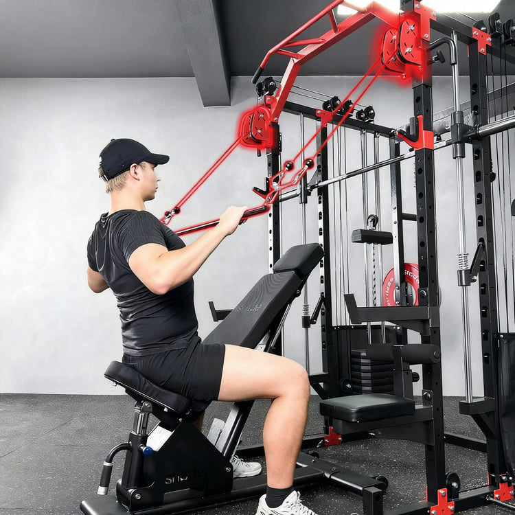 Snode Home Gym Smith Machine - ALL10 Pro with 350LB Stack